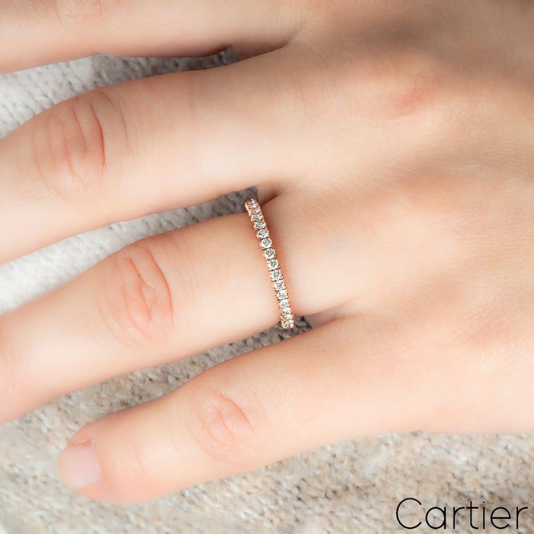 Cartier Rose Gold Diamond Étincelle De Cartier Full Eternity Ring ...