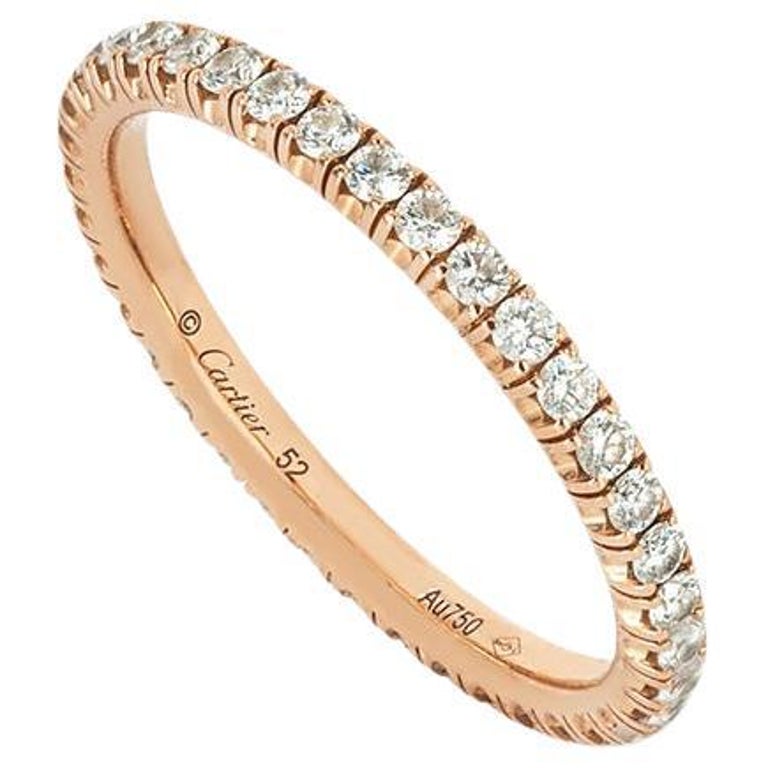 Cartier Rose Gold Diamond Étincelle De Cartier Full Eternity Ring ...