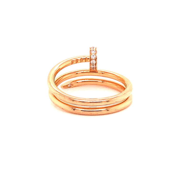 Cartier Rose Gold and Diamonds Juste Un Clou Double Wrap Ring at ...
