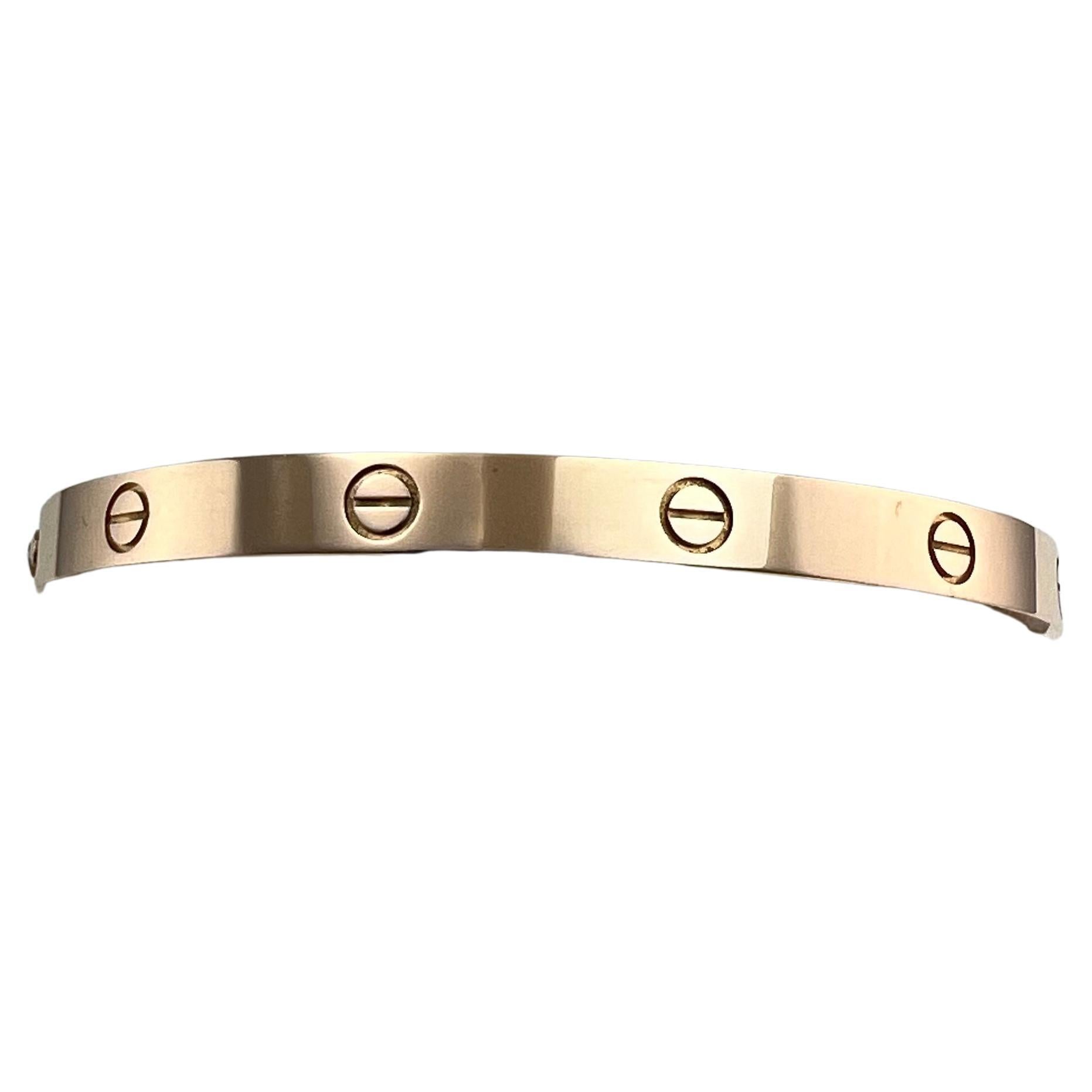 Cartier Rose Gold Love Bracelet Largest Size 21 at 1stDibs | cartier ...