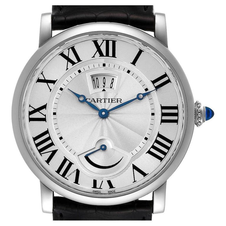 Cartier Rotonde Power Reserve Stainless Steel Mens Watch W1556369 For ...