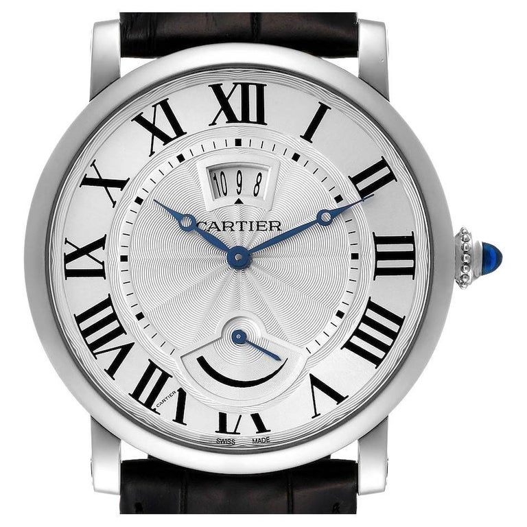 Cartier Rotonde Power Reserve Stainless Steel Mens Watch W1556369 For ...