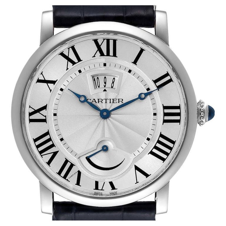 Cartier Rotonde Power Reserve Stainless Steel Mens Watch W1556369 For ...