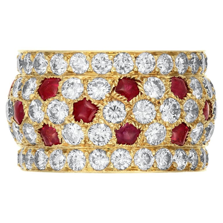 Cartier Ruby and Diamond ''Nigeria'' Band Ring For Sale at 1stDibs
