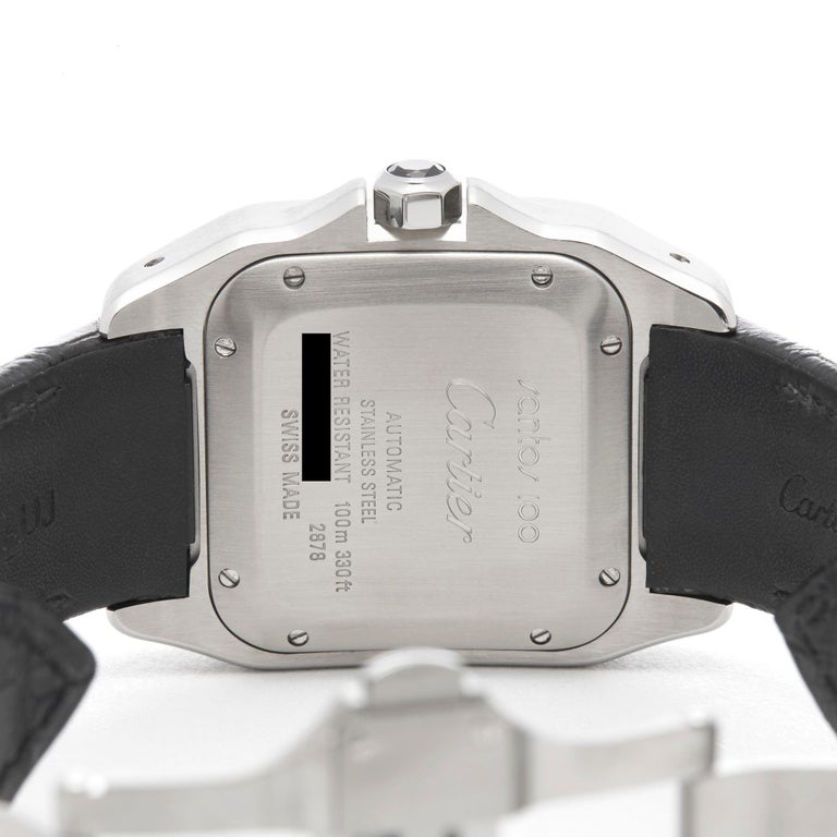 Cartier Santos 100 Stainless Steel 2878 at 1stDibs | cartier 2878 ...