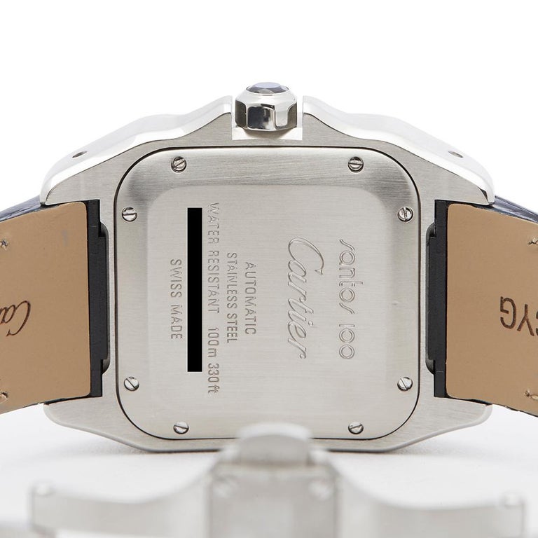 Cartier Santos 100 Stainless Steel 2878 at 1stDibs | cartier santos 100 ...
