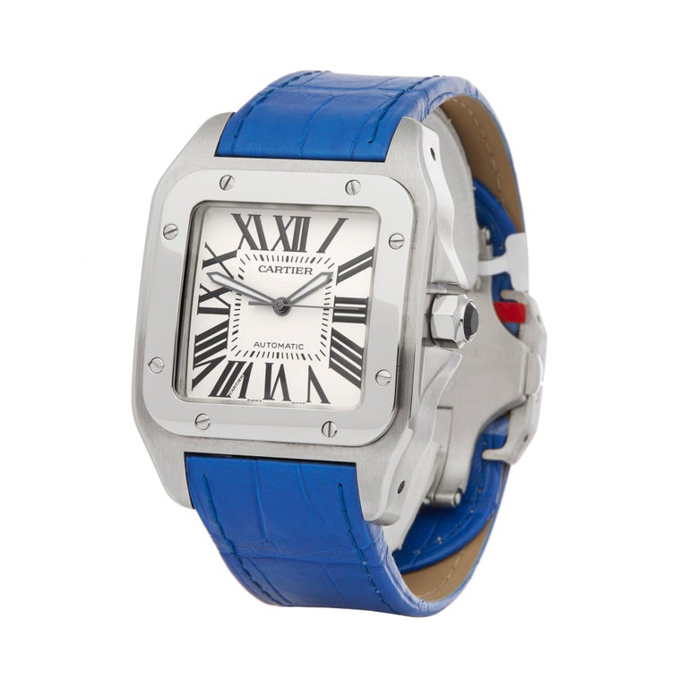 Cartier Santos 100 XL Stainless Steel 2656 at 1stDibs | cartier 2656