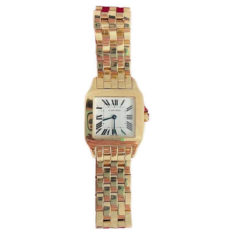Cartier Santos 18k Yellow Gold Watch at 1stDibs