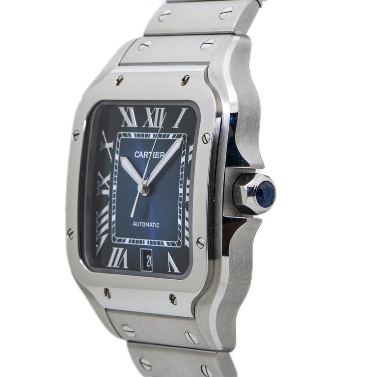 Cartier Santos De Cartier 4072 WSSA0018 Large Mens Automatic Watch at ...