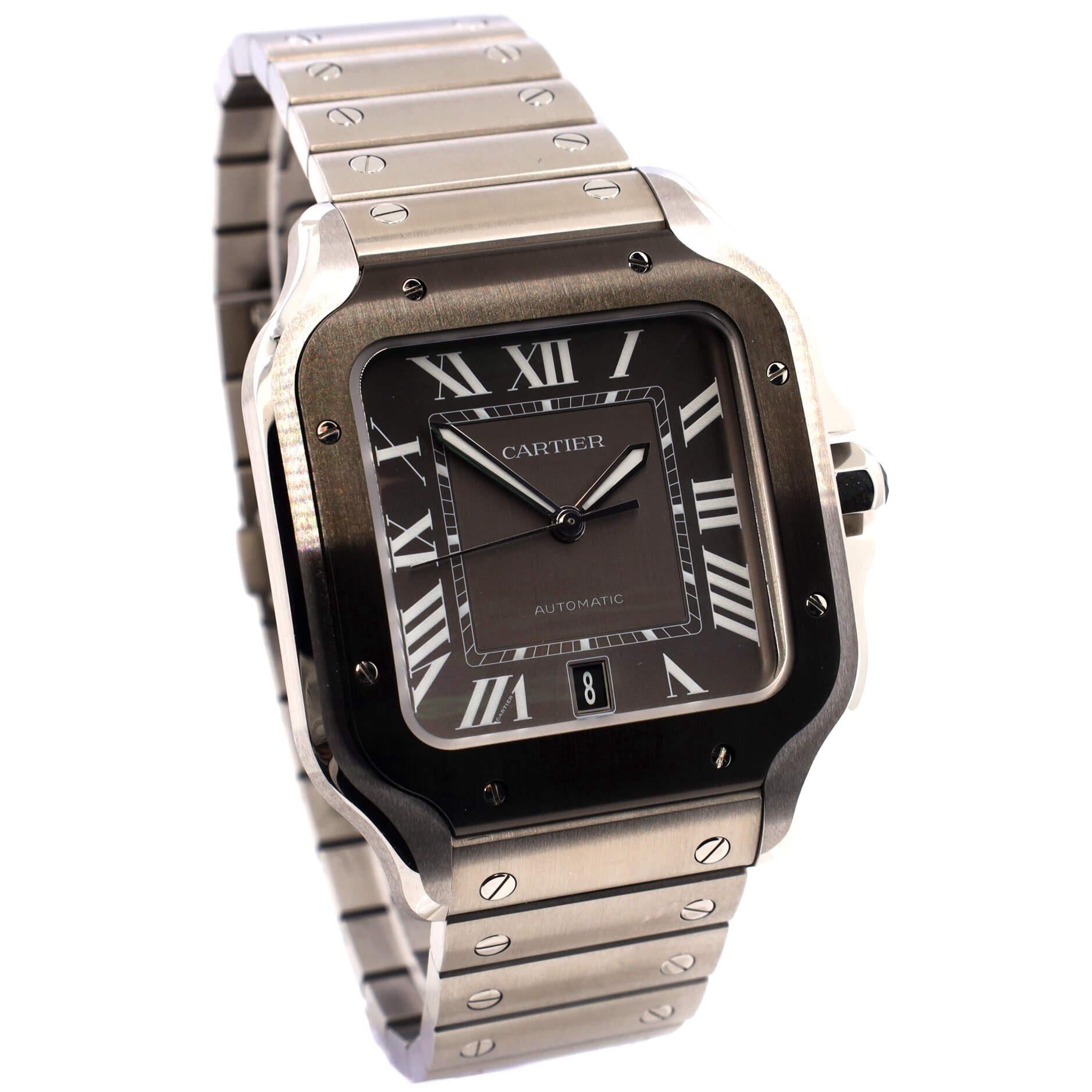Cartier Santos De Cartier Automatic Watch Stainless Steel with ADLC ...