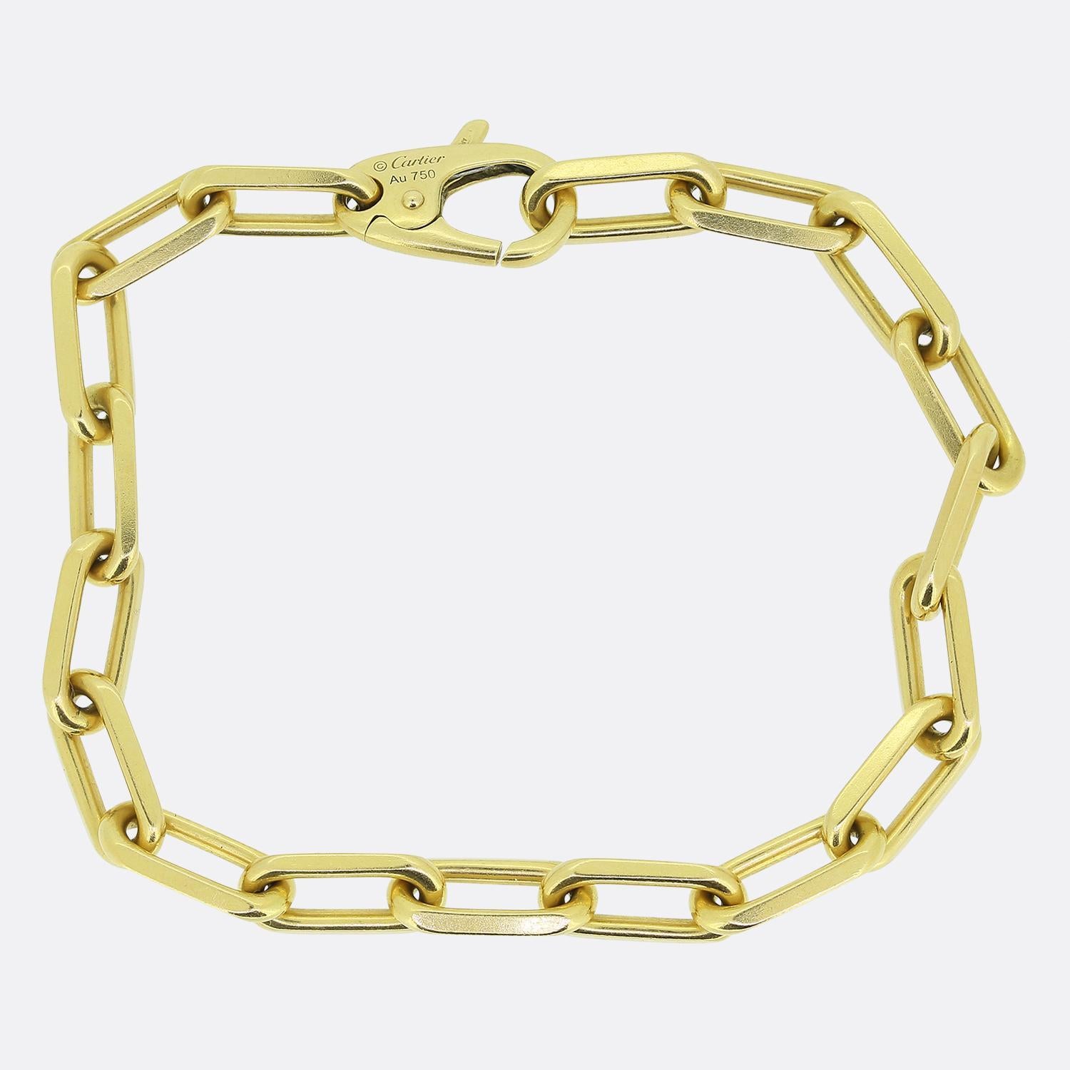 Cartier Santos De Cartier Chain Bracelet at 1stDibs
