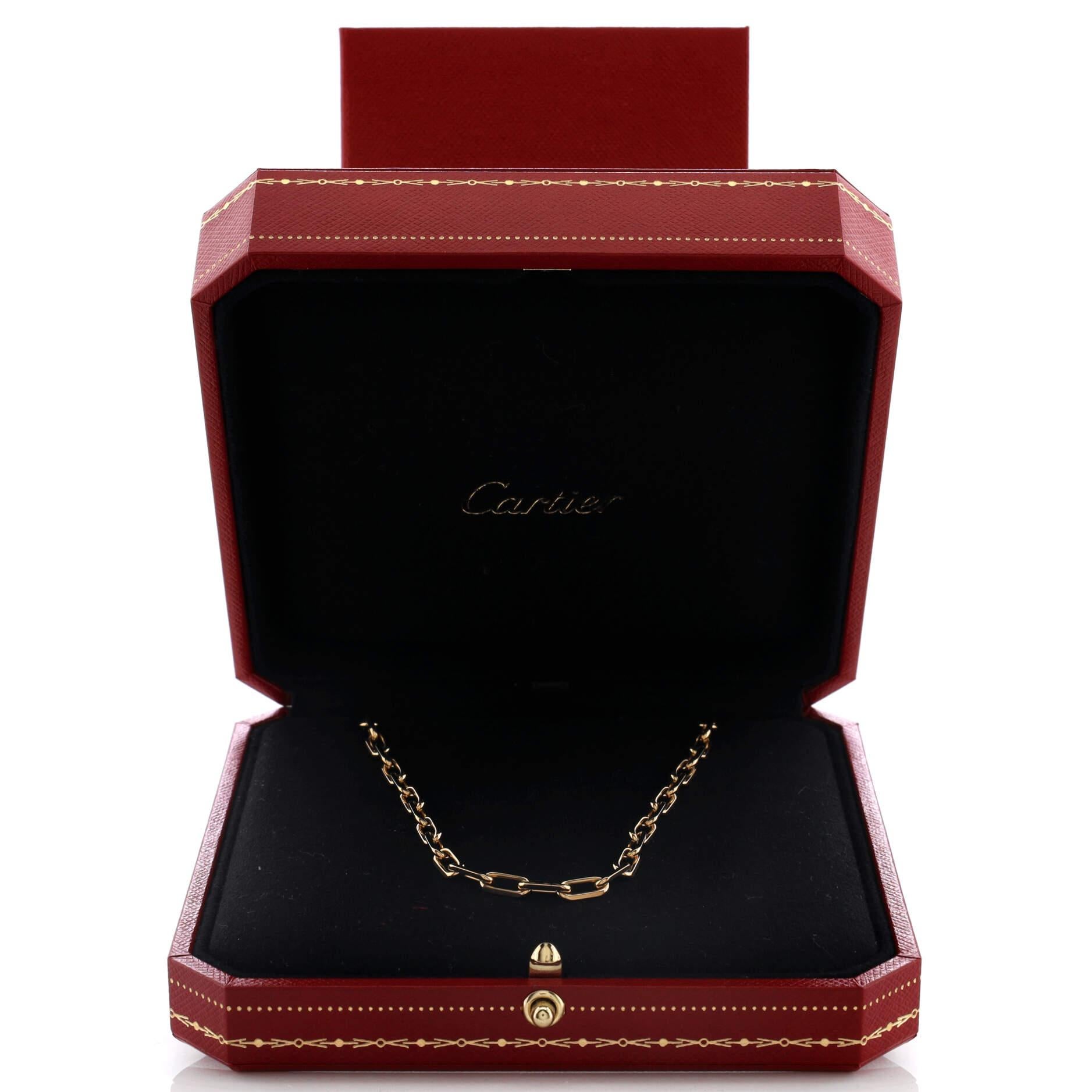 Cartier Santos De Cartier Chain Necklace 18k Yellow Gold For Sale at ...