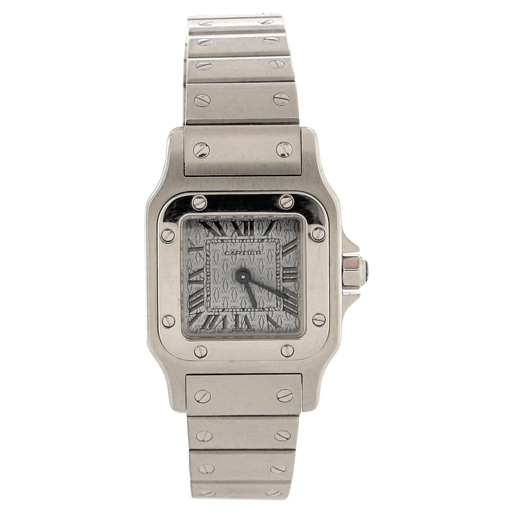 Santos De Cartier Quartz Watch - 6 For Sale on 1stDibs