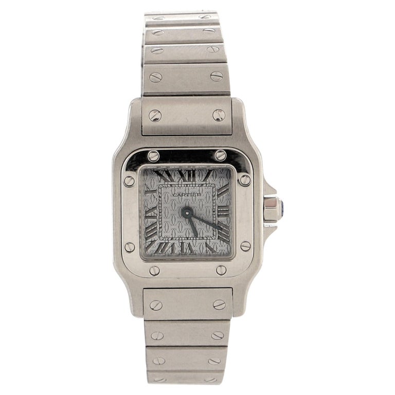 Cartier Santos de Cartier Galbee Quartz Watch Stainless Steel 24 at 1stDibs