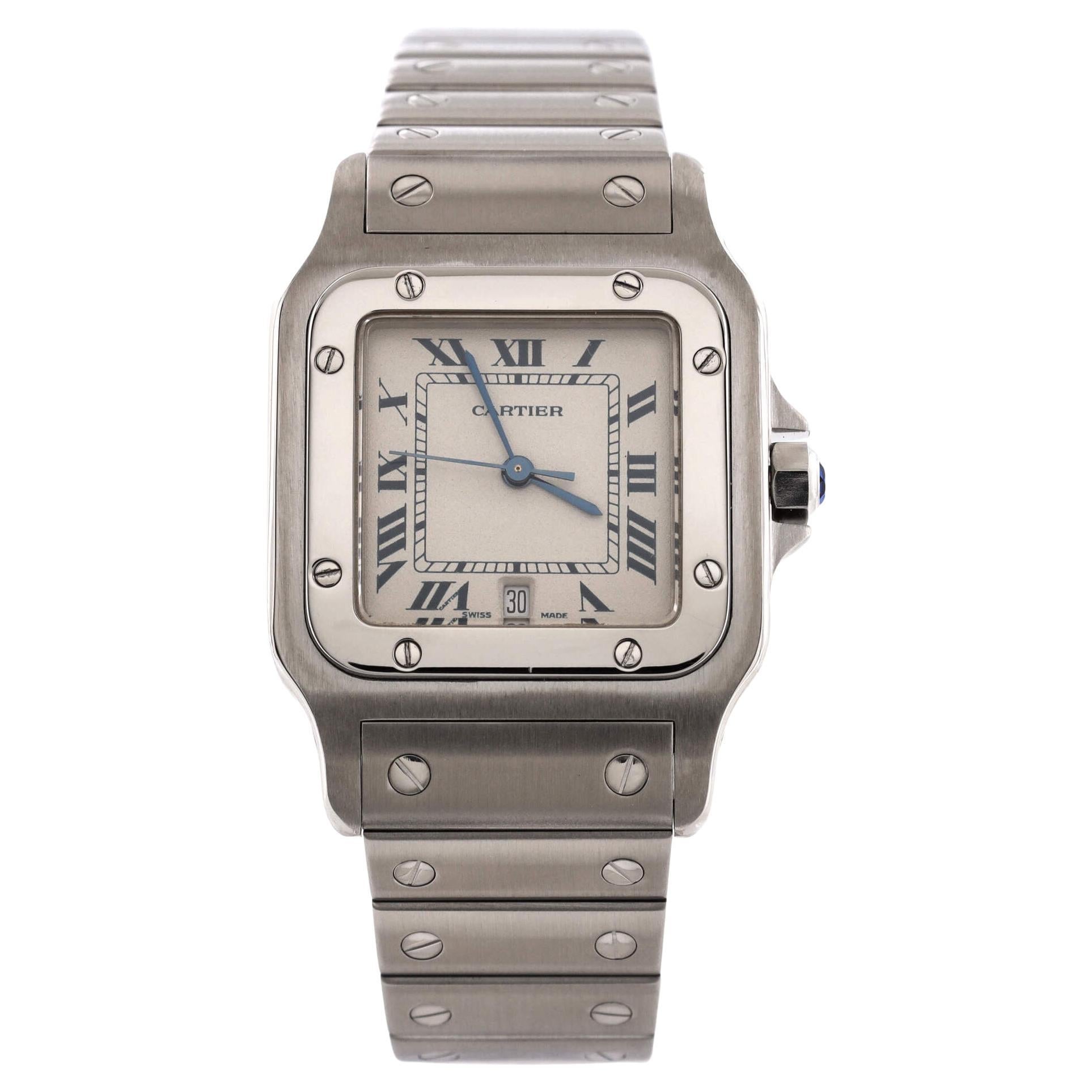Cartier Santos de Cartier Galbee Quartz Watch Stainless Steel 24 at 1stDibs