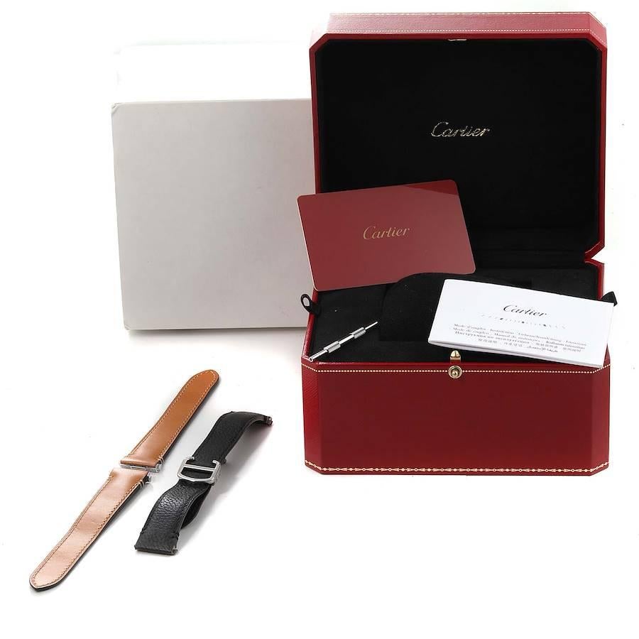 Cartier Santos De Cartier Medium Steel Mens Watch WSSA0010 Box Card For ...
