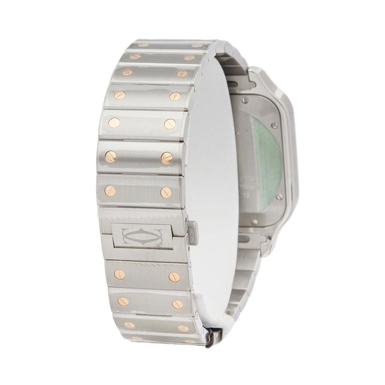 Cartier Santos de Cartier Stainless Steel and 18 Karat Yellow Gold ...