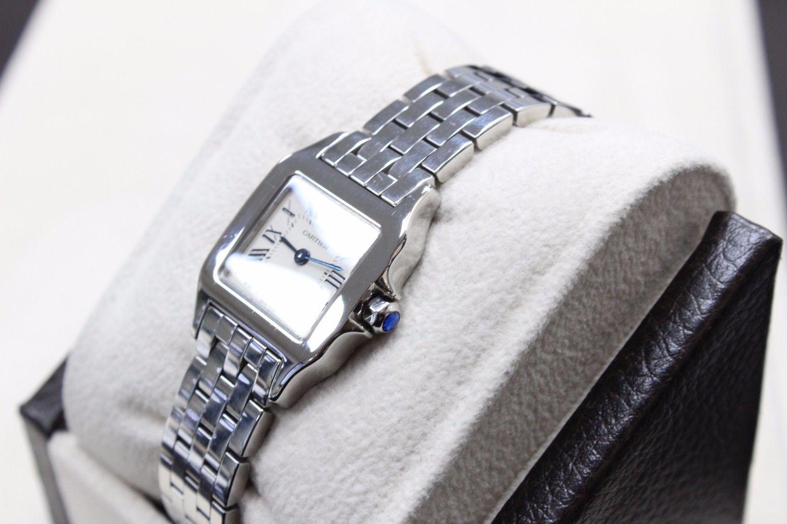 Cartier Santos Demoiselle 2698 Ladies Stainless Steel, Box and Service Papers at 1stDibs ...