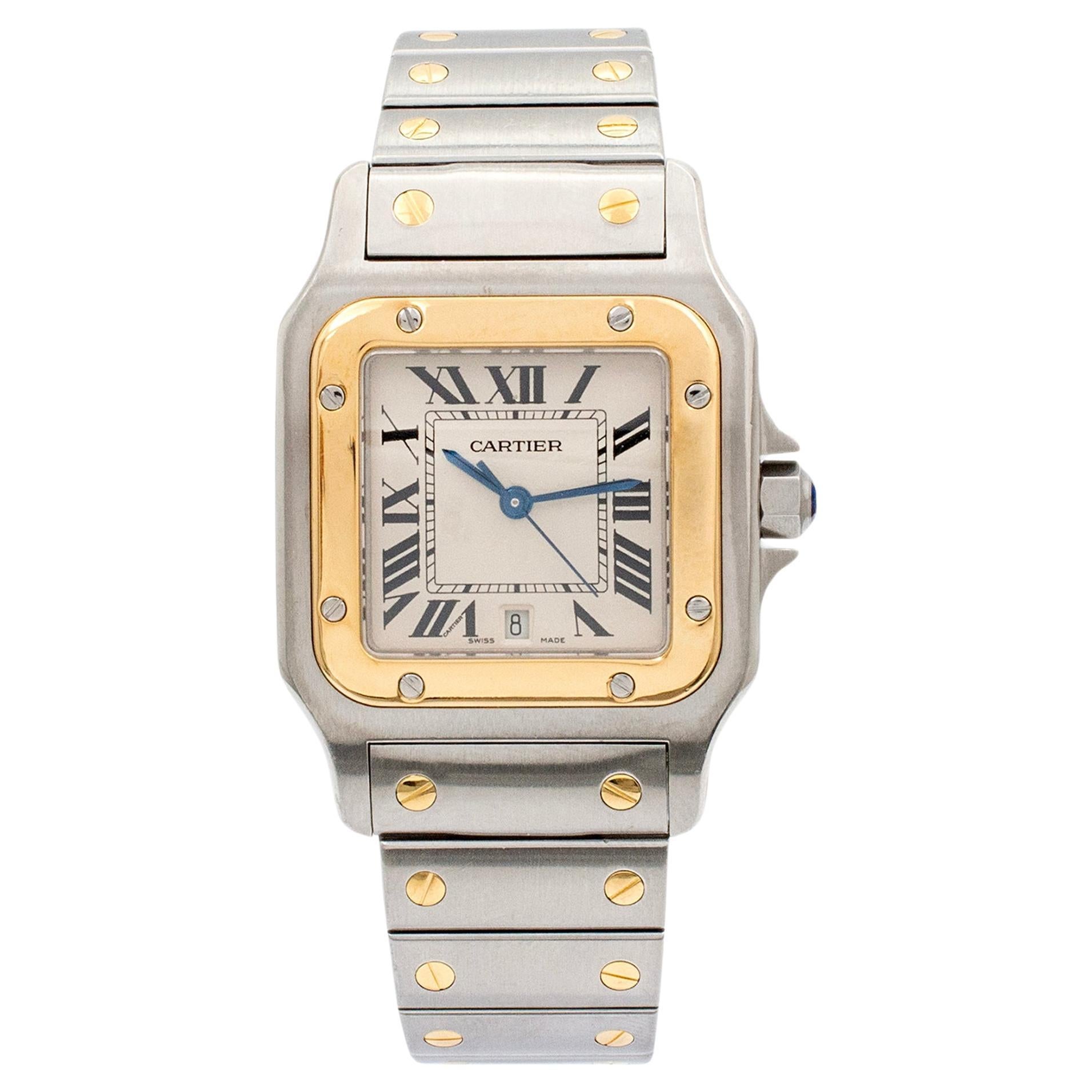Cartier Santos Galbee 1566 W20011c4 29MM Quartz Stainless Steel and 18K ...