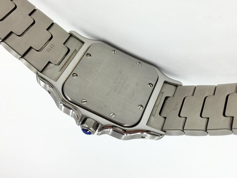 Cartier Santos Galbee W20011C4 18 Karat Gold and Stainless Quartz Watch ...