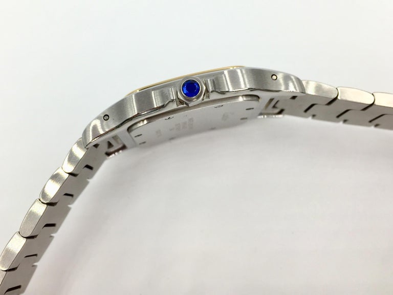 Cartier Santos Galbee W20011C4 18 Karat Gold and Stainless Quartz Watch ...