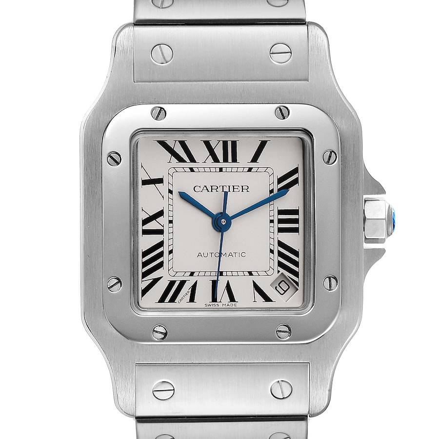 Cartier Santos Galbee XL Automatic Steel Mens Watch W20098D6 at 1stDibs ...