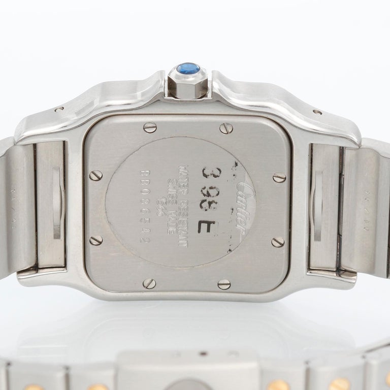Cartier Santos Men's 2-Tone Steel and Gold Quartz Watch W20011C4 at 1stDibs