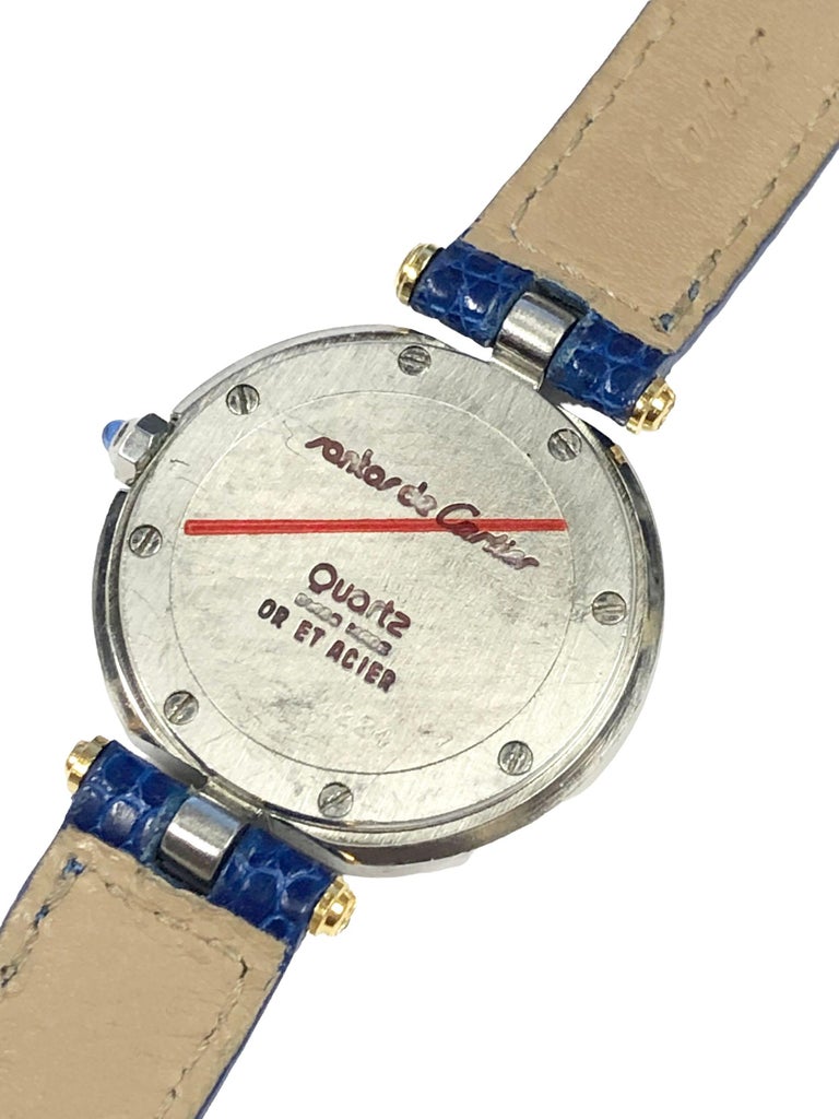 Cartier Santos Ronde Ladies Gold and Steel Quartz Wrist Watch For Sale ...