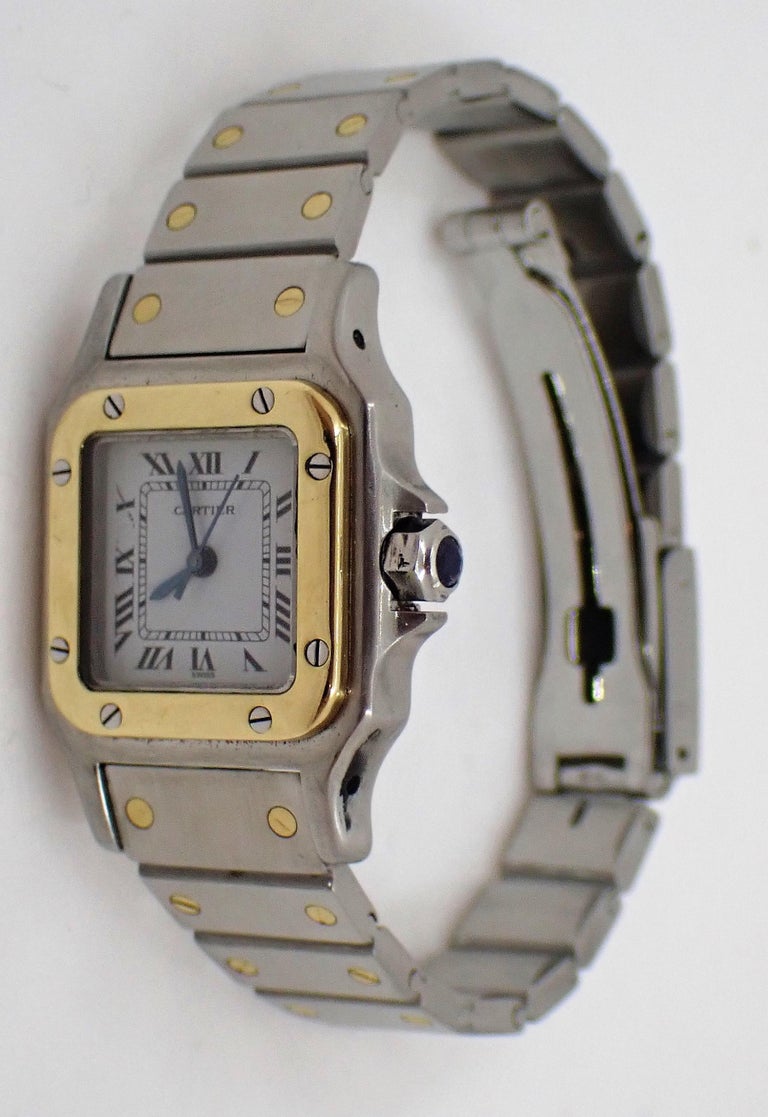 Cartier Santos Two-Tone Automatic Ladies Watch at 1stDibs | cartier ...
