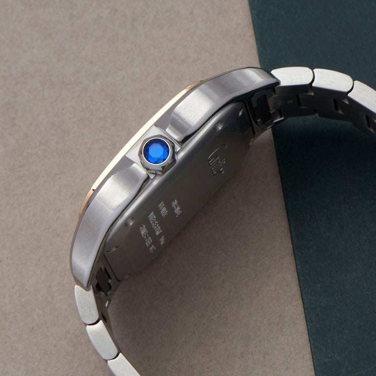 Cartier Santos W2SA0016 Unisex Yellow Gold and Stainless Steel Watch at ...