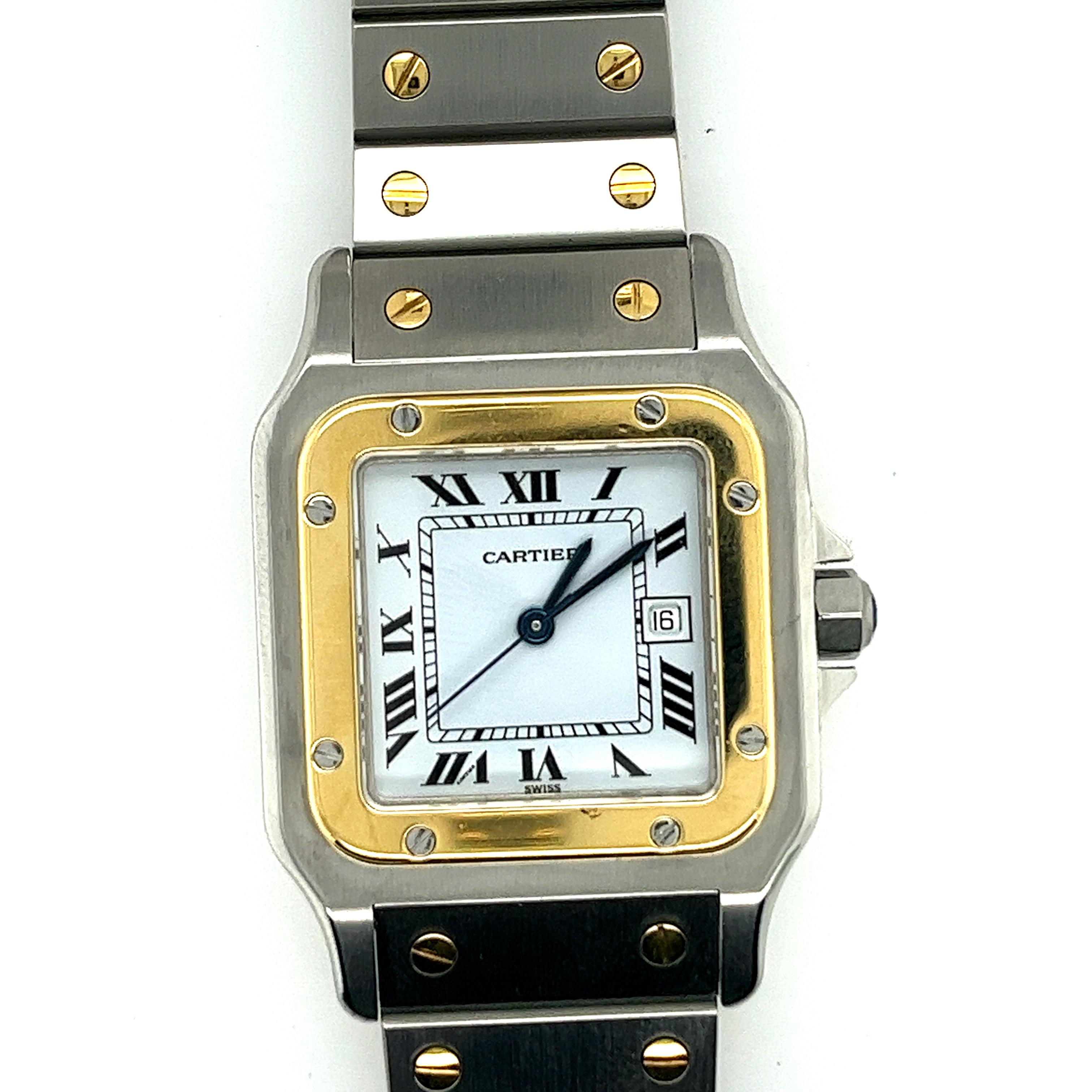 Cartier Santos Watch at 1stDibs | cartier santos watch gold and silver ...