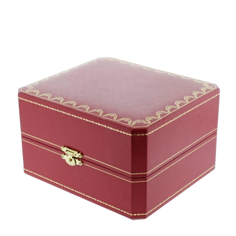 Cartier Santos White Square Dial 18 Karat Yellow Gold Automatic Ladies ...