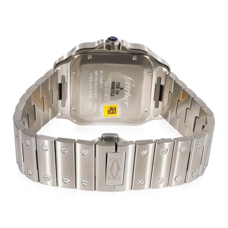 Cartier Santos WSSA0030 Men's Watch in Stainless Steel For Sale at 1stDibs