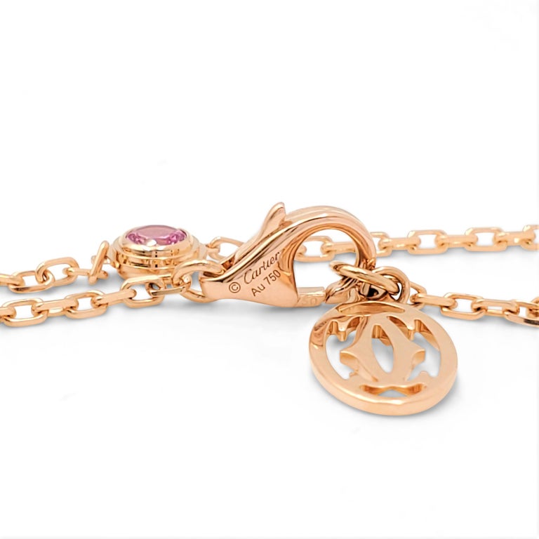 Cartier 'Saphirs Légers de Cartier' Rose Gold and Pink Sapphire ...