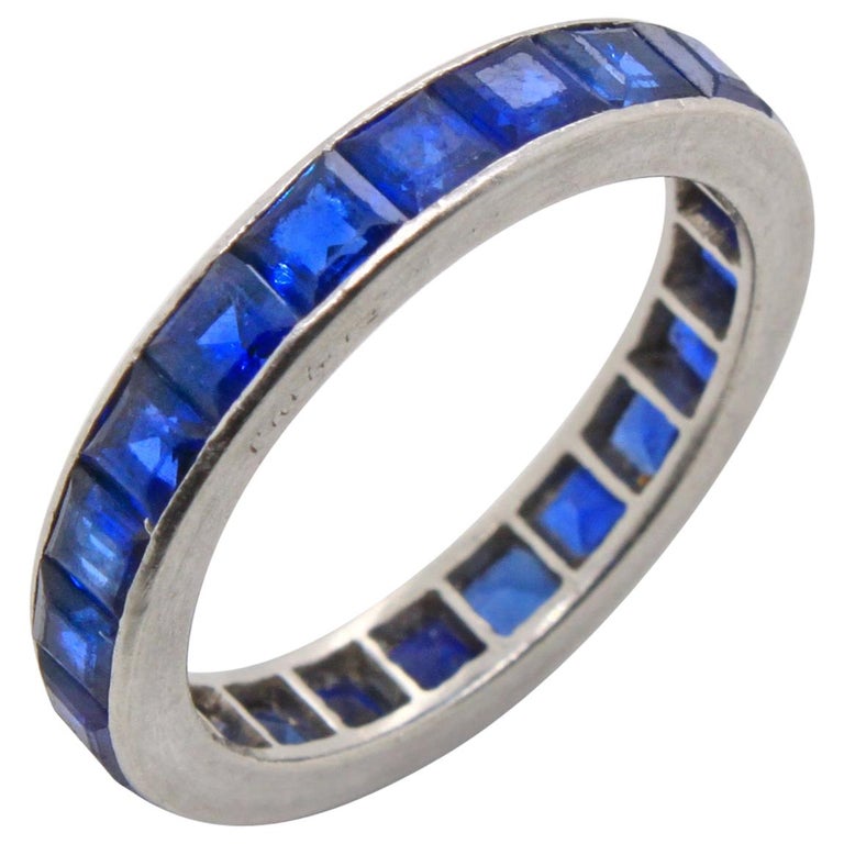 Cartier Sapphire Eternity Ring at 1stDibs