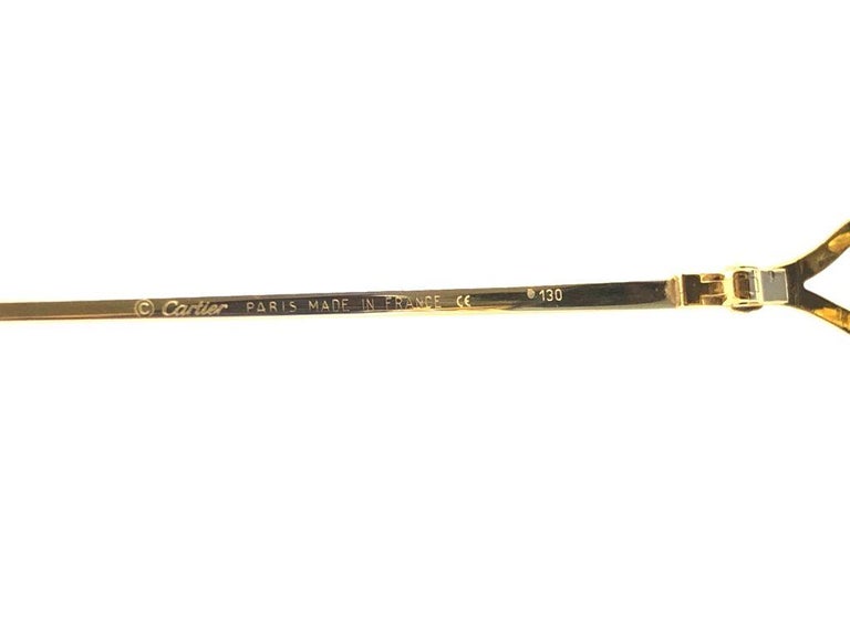 Cartier Serrano Rimless Gold Special Edition Blue Gradient France ...