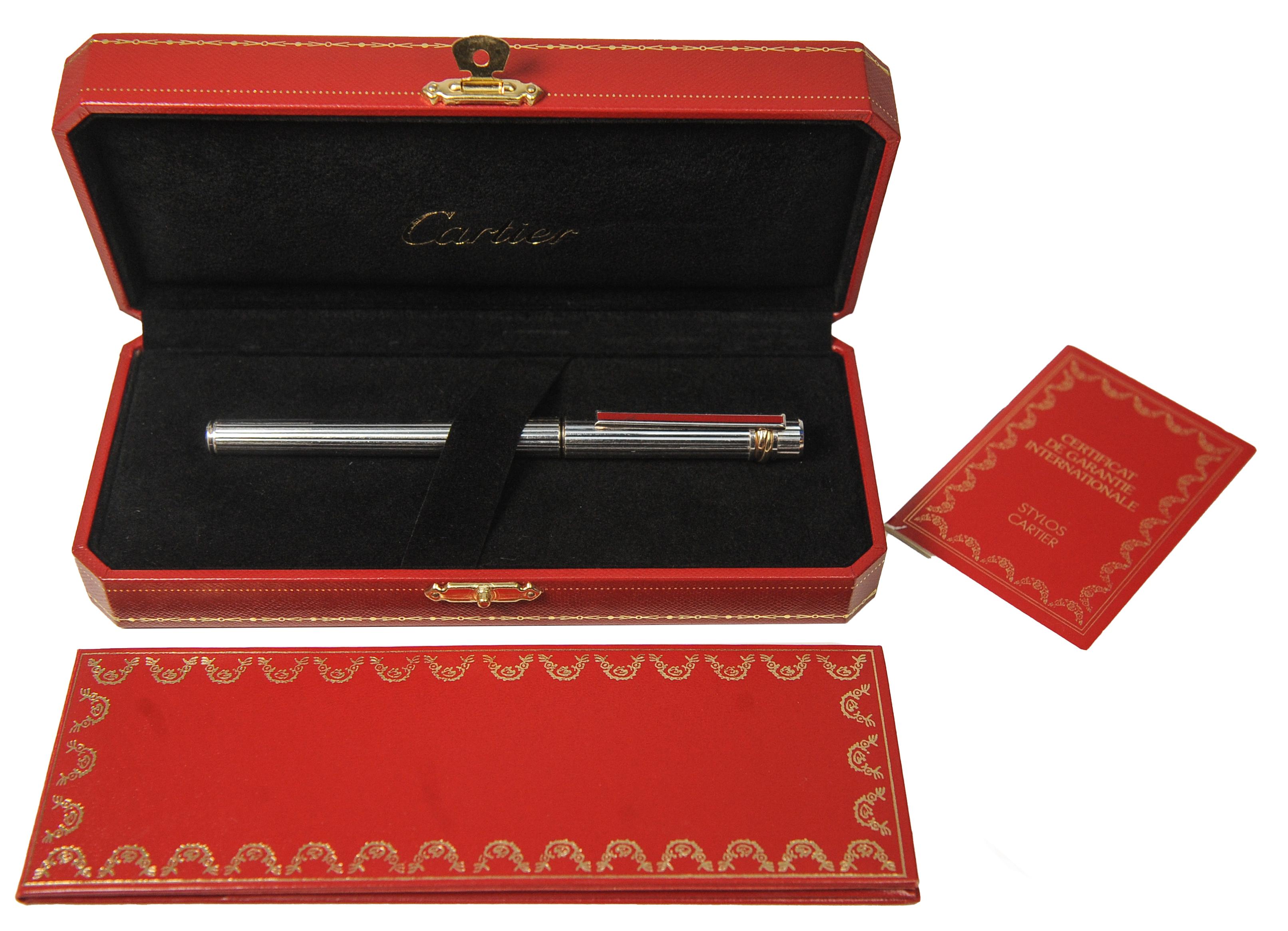 Cartier 18ct Gold Plated Trinity Fountain Pen With Gold Nib in Cartier ...