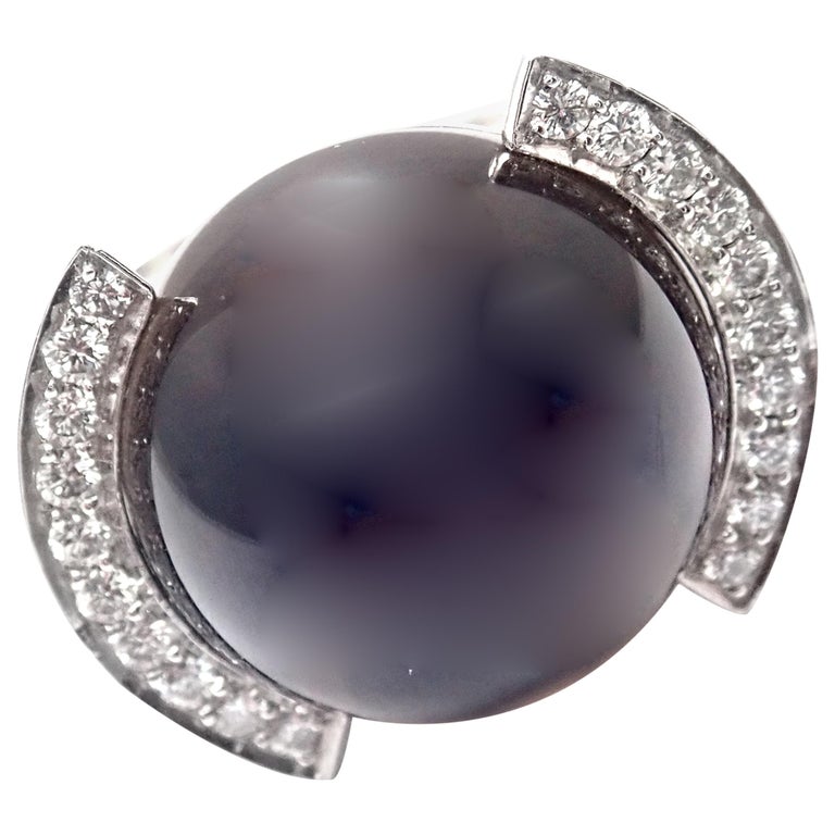 Cartier So Pretty Diamond Smoky Topaz White Gold Ring at 1stDibs | le ...