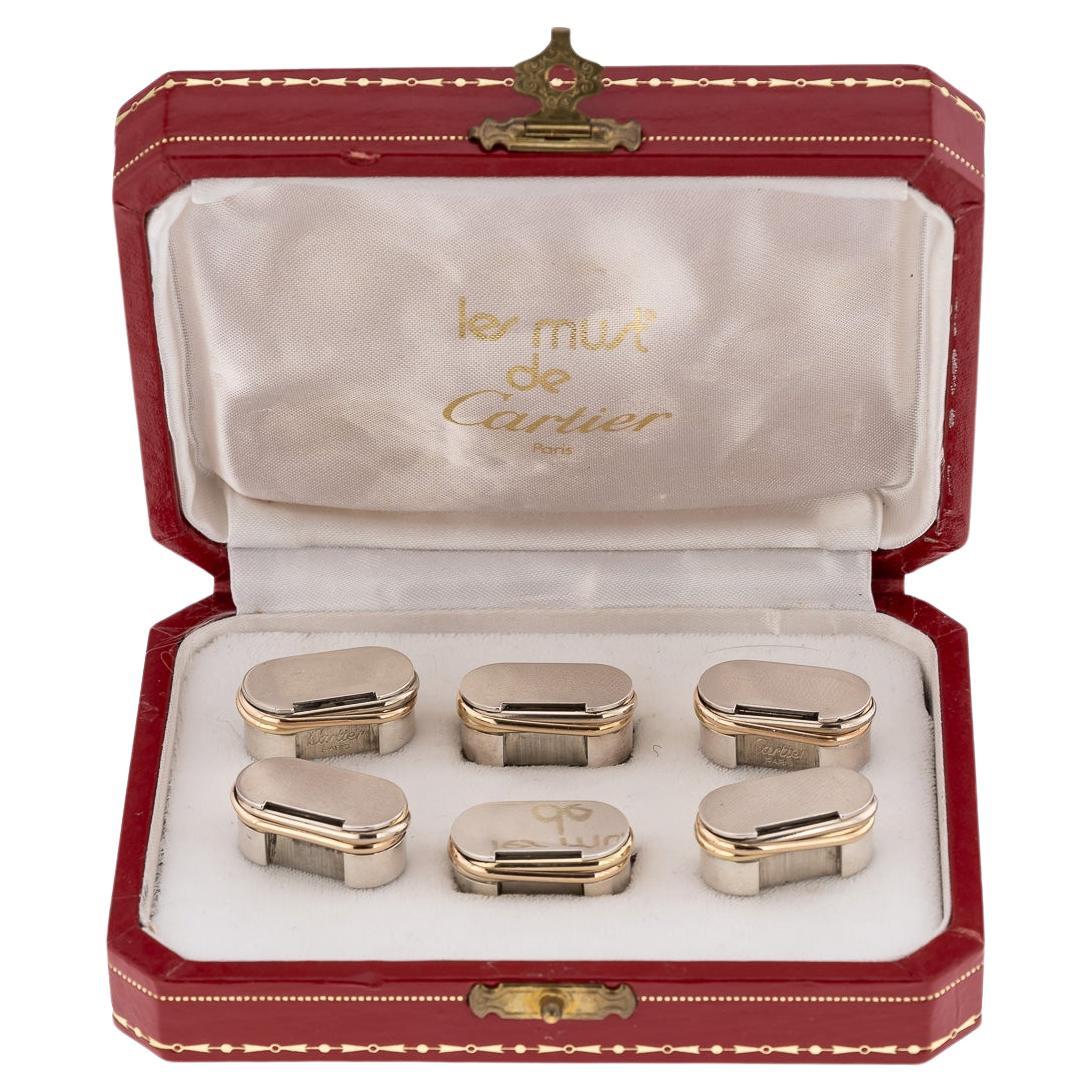 Cartier Solid Silver and Gold Cased Menu Holders, с.1990 at 1stDibs