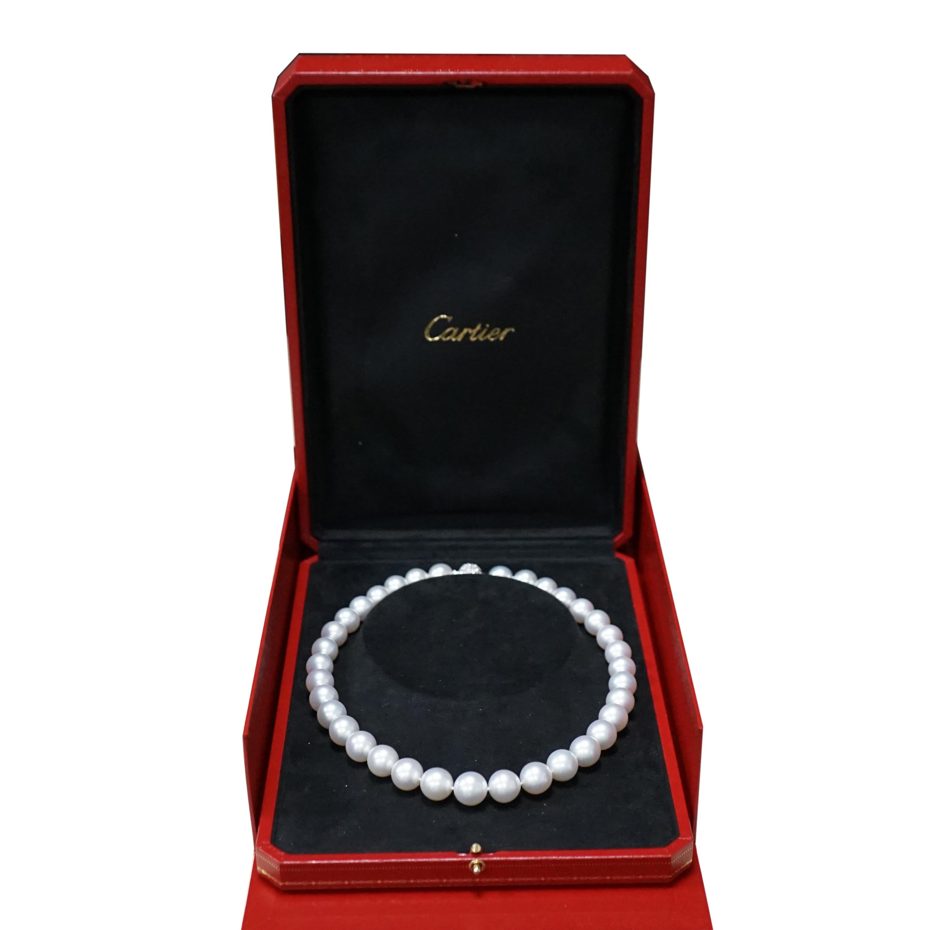 Cartier South Sea Cultured Pearl Necklace at 1stDibs | vintage cartier ...