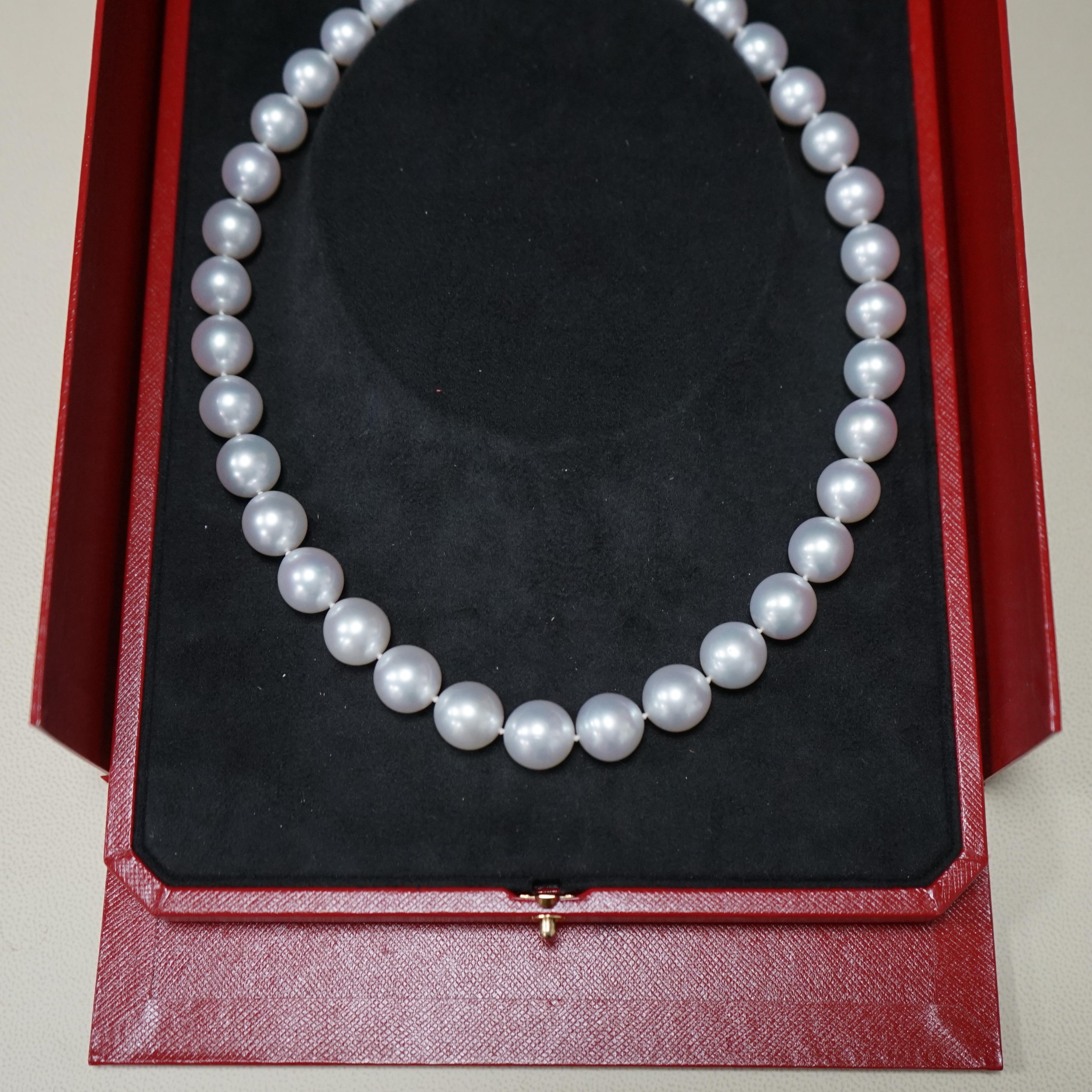Cartier South Sea Cultured Pearl Necklace at 1stDibs | vintage cartier ...