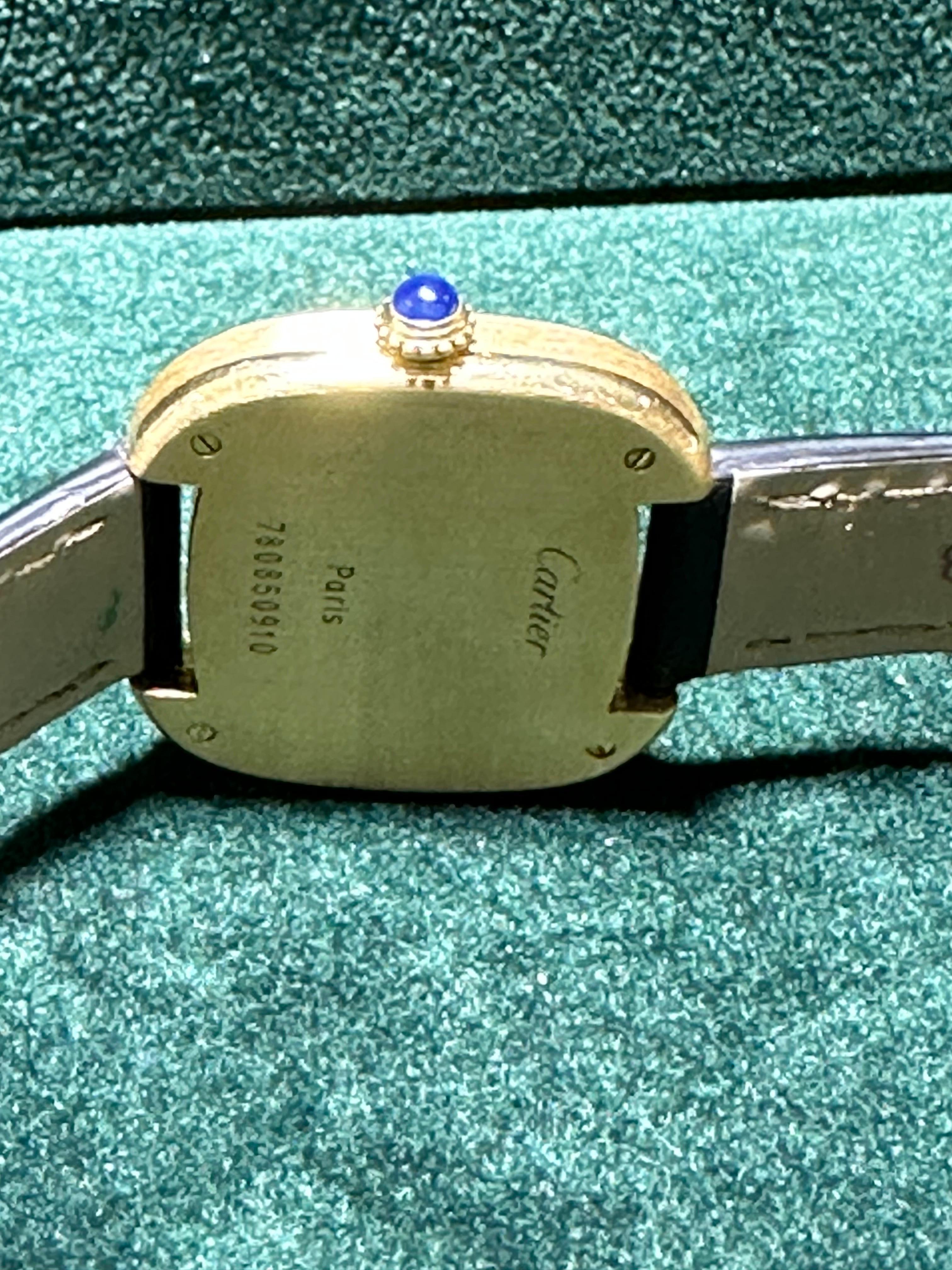 Cartier Square PM Paris Dial For Sale at 1stDibs