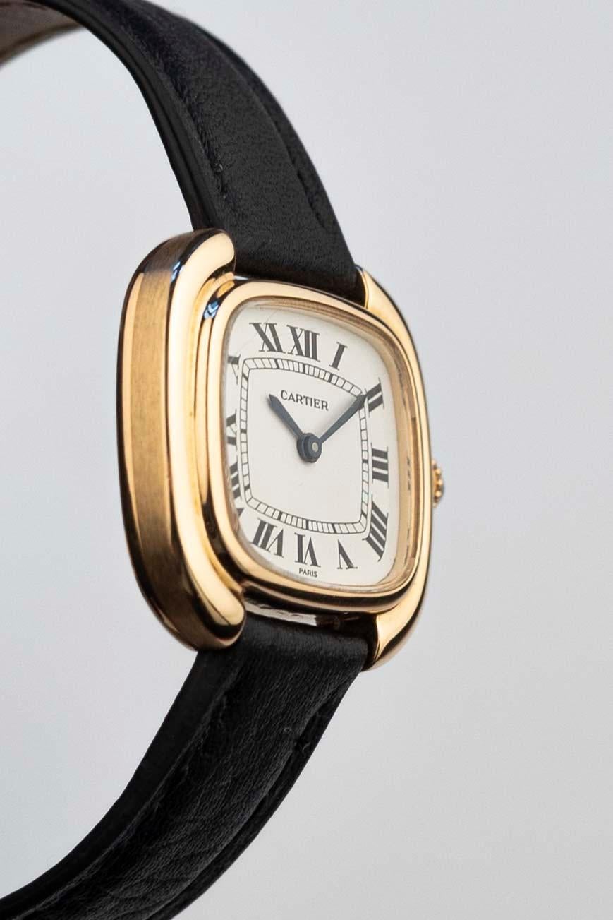 Cartier Square PM Paris Dial For Sale at 1stDibs