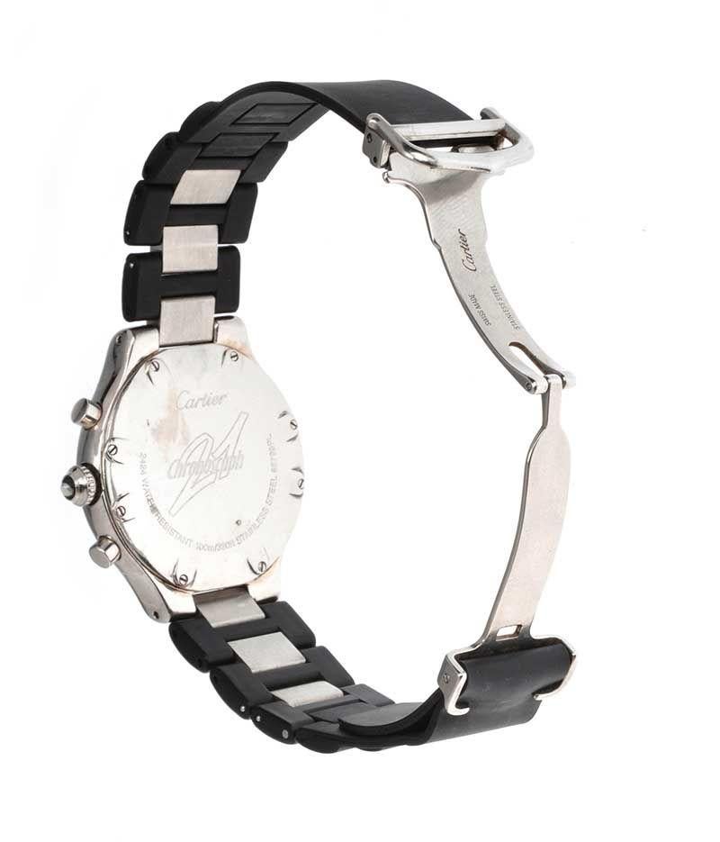 Cartier Stainless steel Chronoscaph 21 Chronograph quartz wristwatch at ...