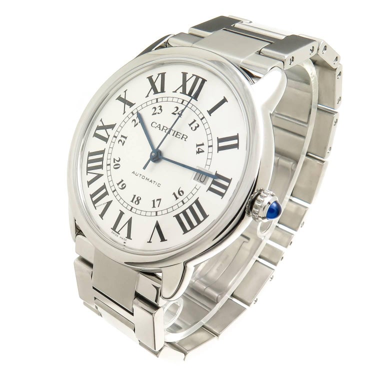 Cartier Stainless Steel Ronde Solo De Cartier Large Automatic ...