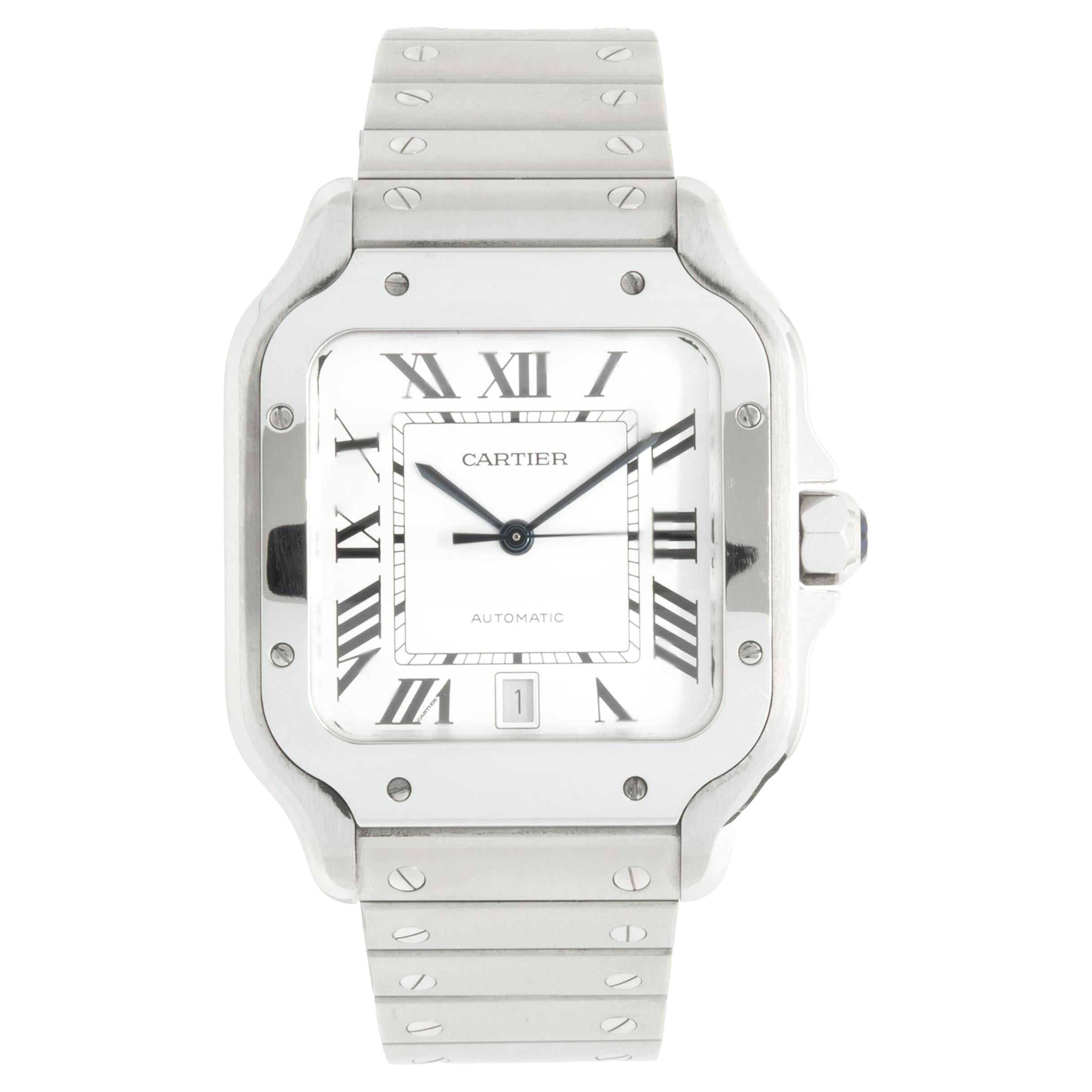 Cartier Santos 100 Stainless Steel 2878 at 1stDibs | cartier 2878 ...