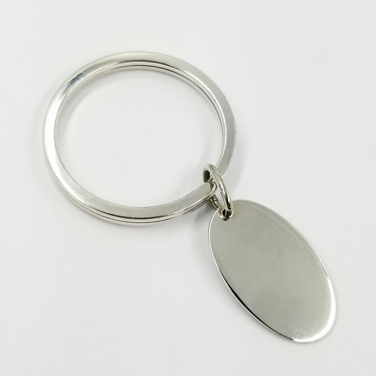Cartier Sterling Silver Engravable Key Ring at 1stDibs | sterling ...