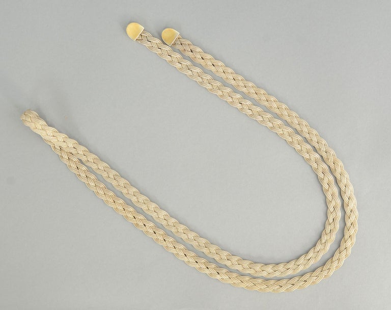 Cartier Sterling Silver Necklace/ Belt at 1stDibs