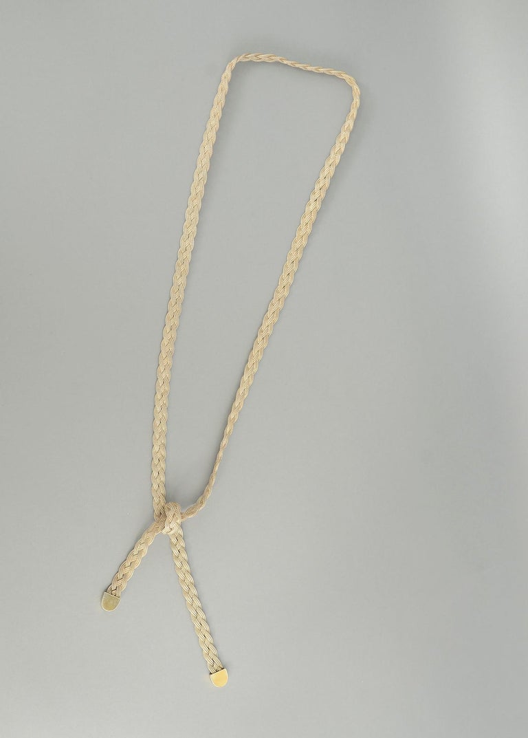 Cartier Sterling Silver Necklace/ Belt at 1stDibs