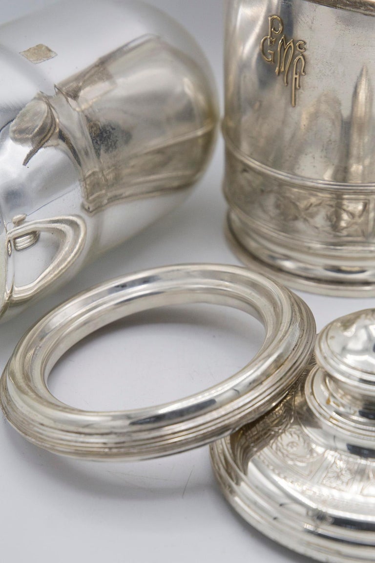 Cartier Sterling Silver Thermos, Branded For Sale at 1stDibs